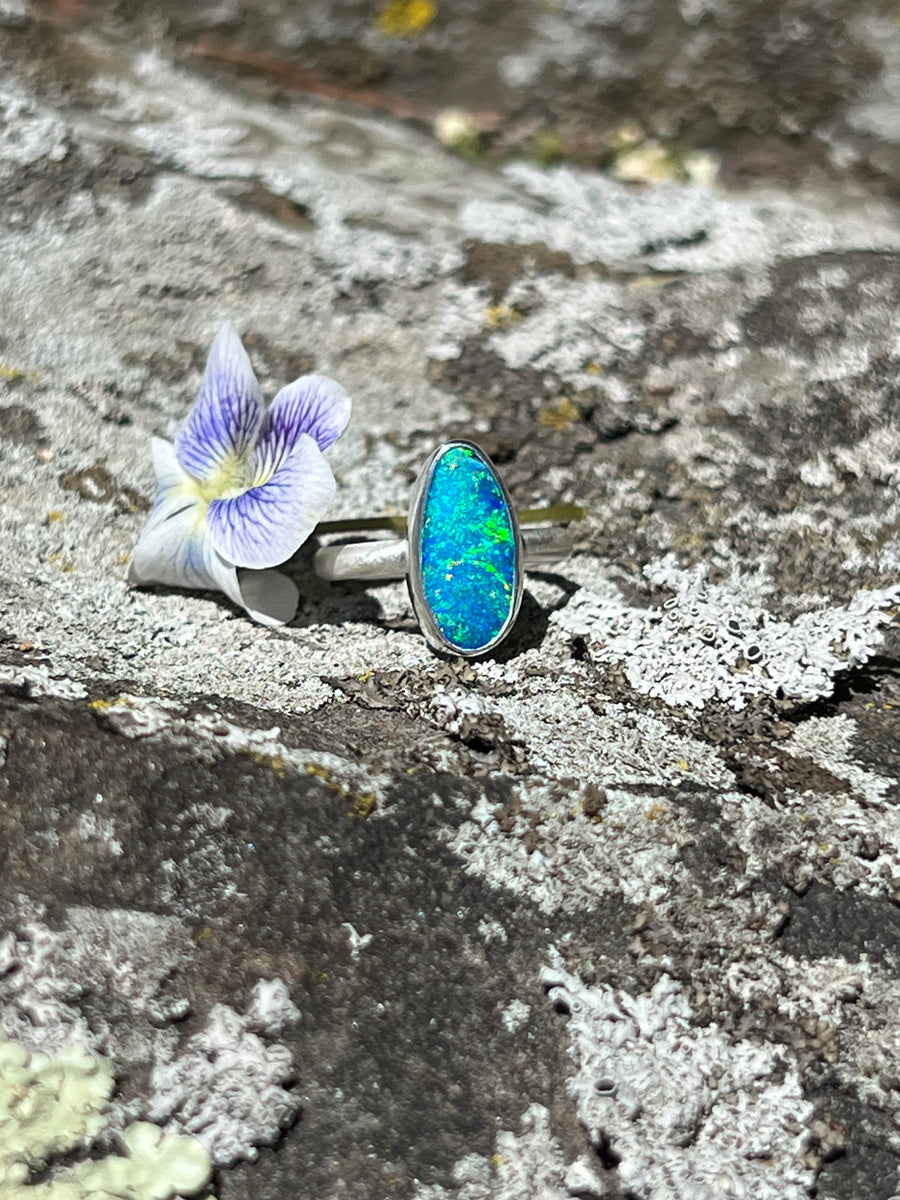 Australian Opal Ring – Copper Fern Designs
